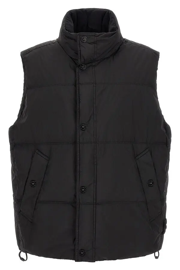 Stone Island Quilted Padded Vest - Black