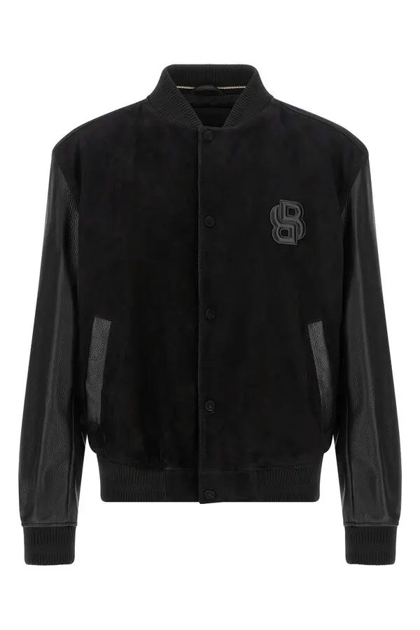 Hugo Boss Leather Bomber Jacket