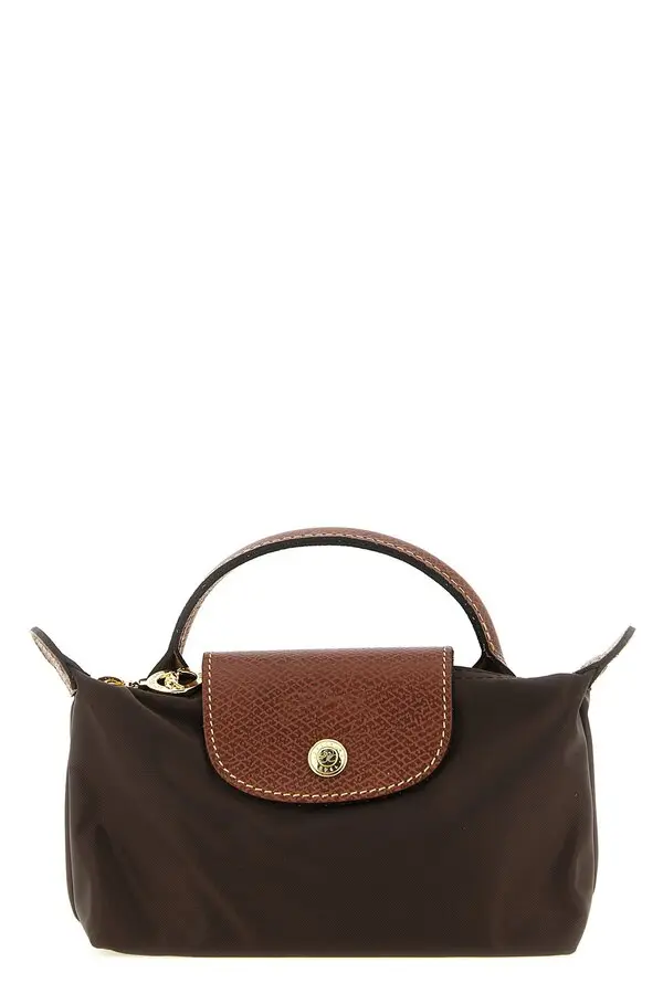 Longchamp Clutch Bag With 'le Pliage Original' Handle