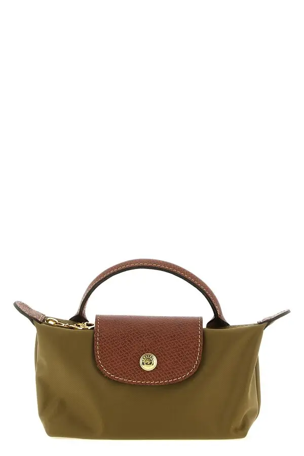 Longchamp Clutch Bag With 'le Pliage Original' Handle