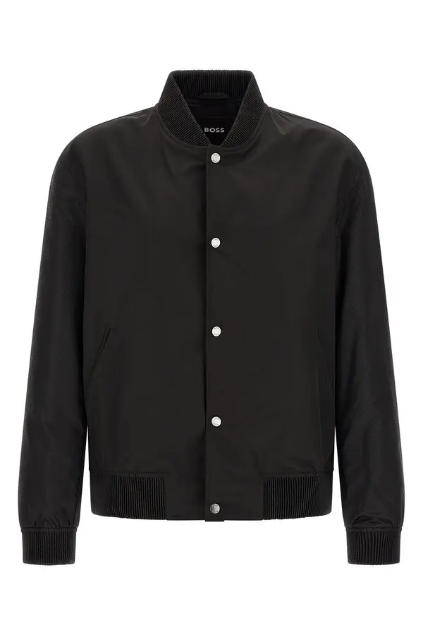 Hugo Boss Monogram Sleeve Bomber Jacket