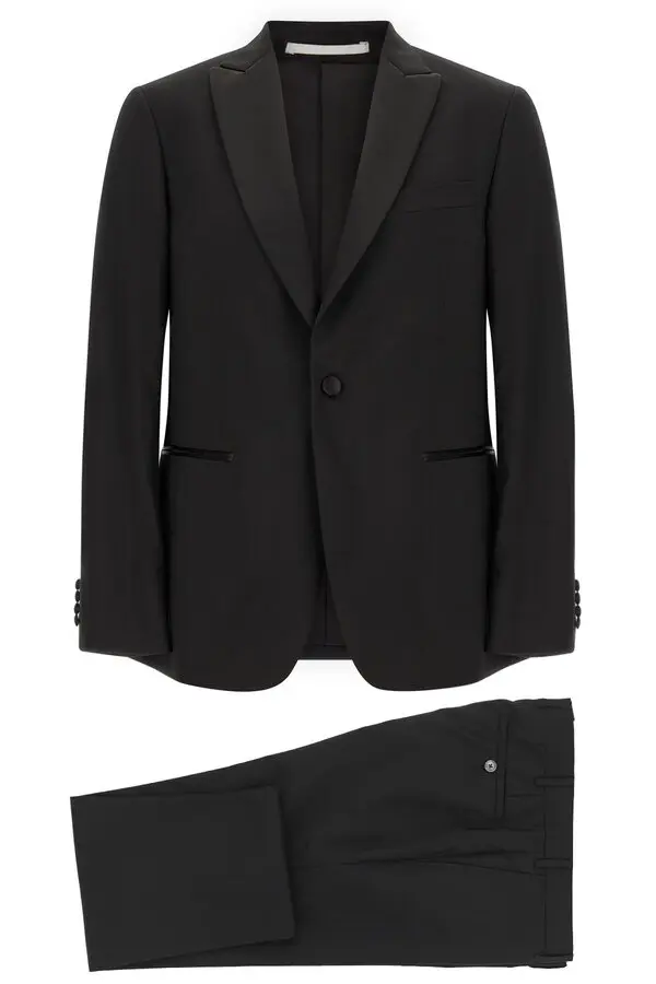 Pal Zileri Wool And Satin Dress