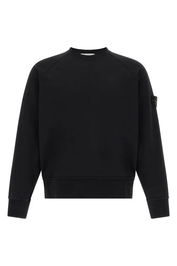 Stone Island Crew Neck Sweatshirt - Black