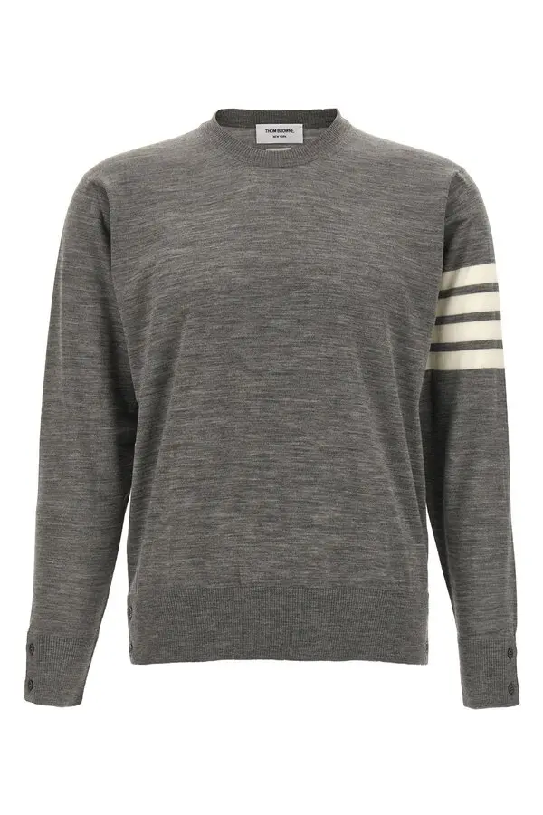 Thom Browne 4 Bar' Sweater - Gray