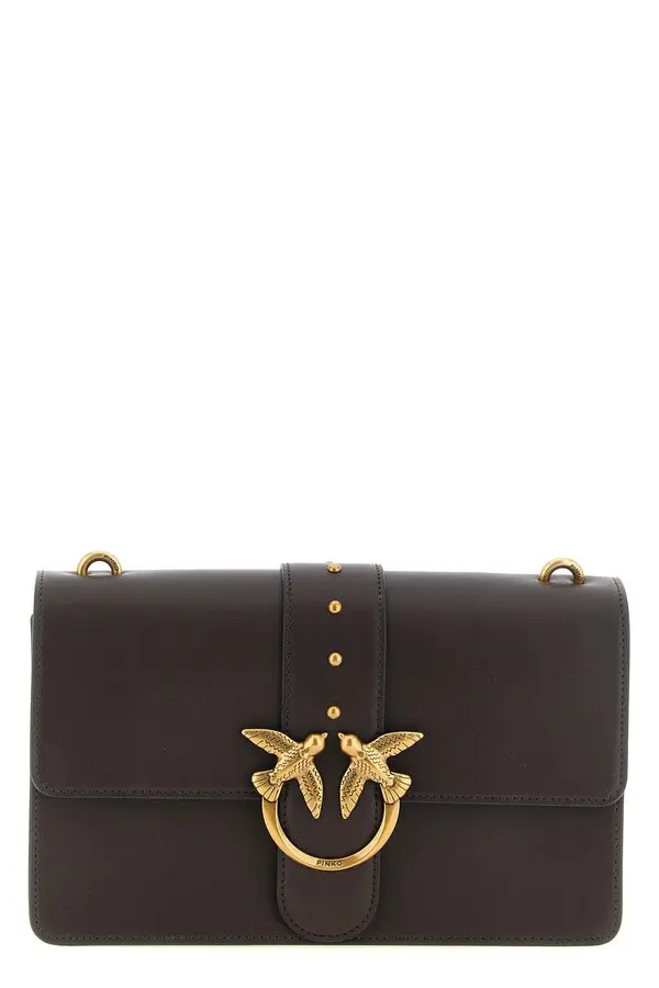 Pinko Love One Classic Crossbody Bag - Brown