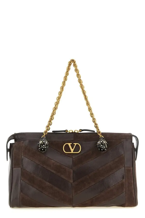 Valentino Garavani Panthea' Medium Shoulder Bag - Brown