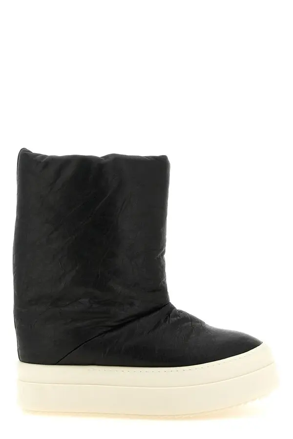 Rick Owens Mega Bumper Lunar Boots - White/black