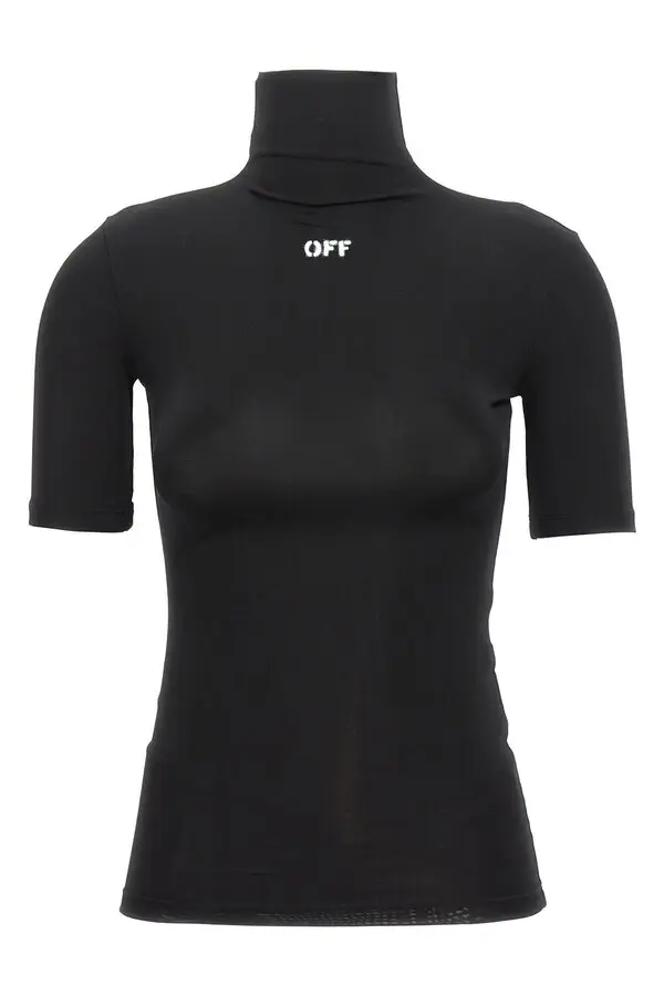 Off-White Off Stamp' Logo Stencil T-shirt - Black