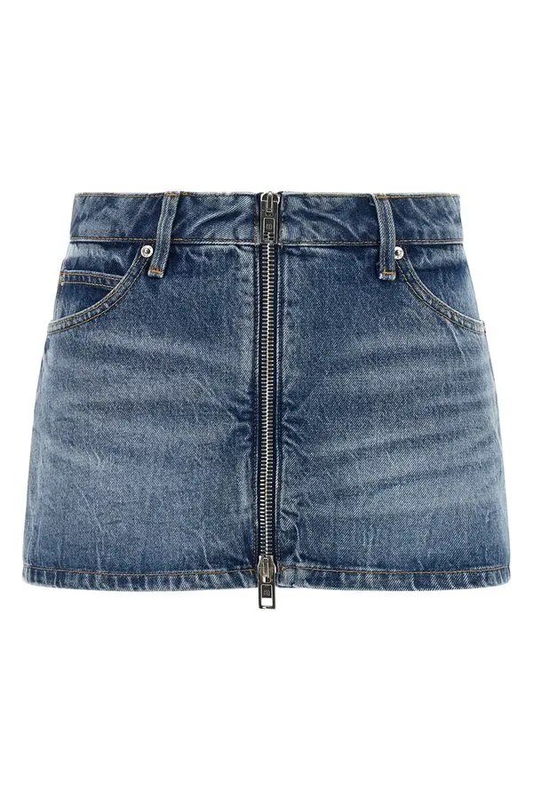 Alexander Wang Denim Skort - Light Blue
