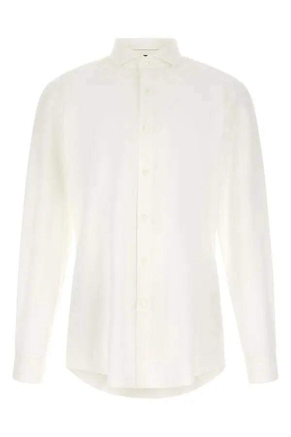Hugo Boss Stretch Cotton Shirt - White