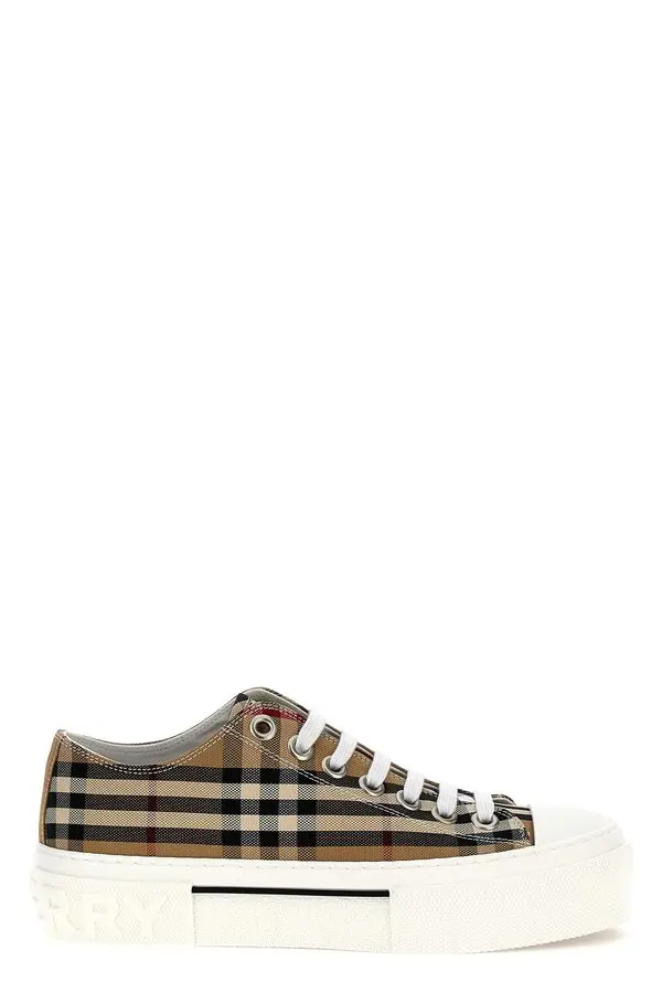 Burberry Check Sneakers - Beige