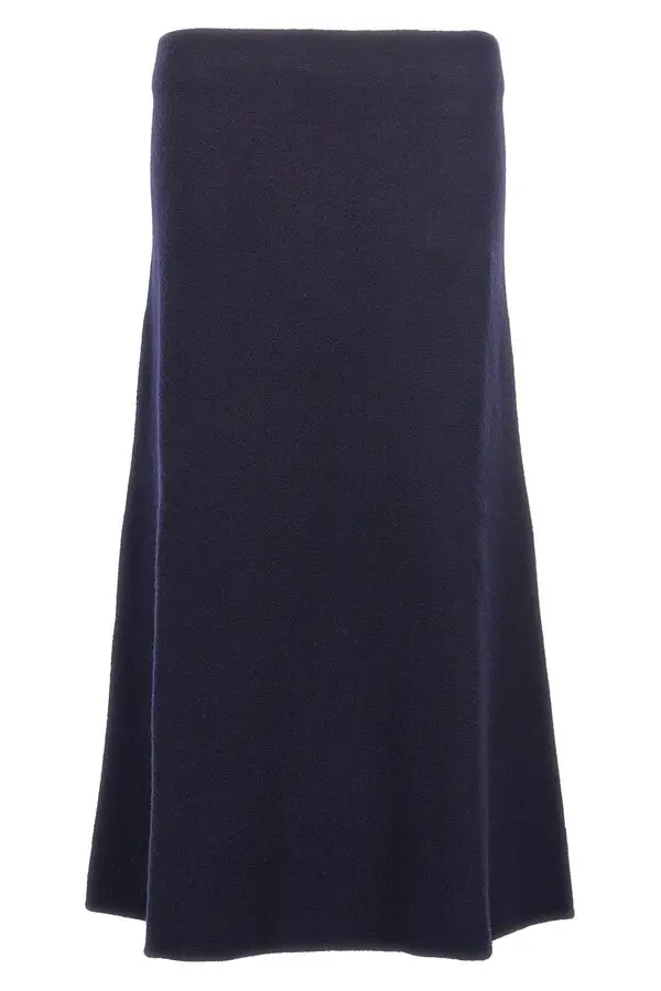 JIL SANDER Long Wool Skirt