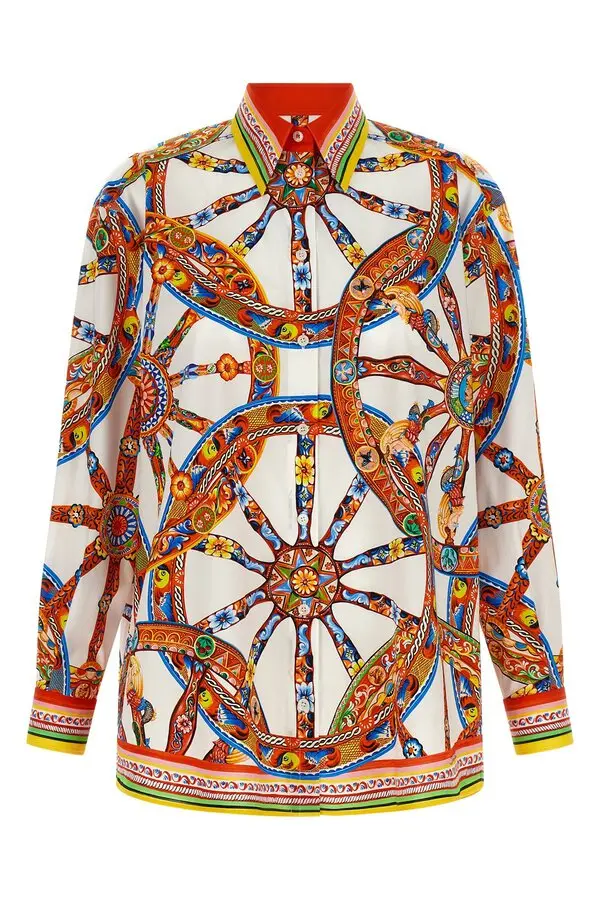 Dolce & Gabbana Carretto Silk Shirt - Multi