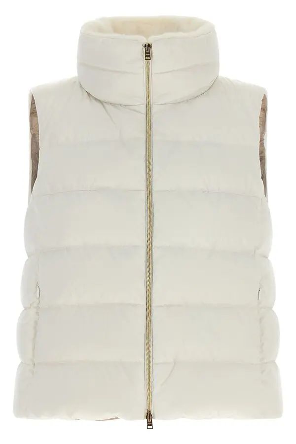 Herno Technical Satin Vest - White