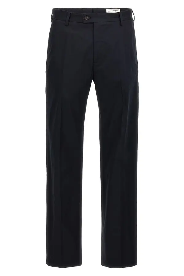 Alexander McQueen Camera Strap Chino' Trousers - Blue