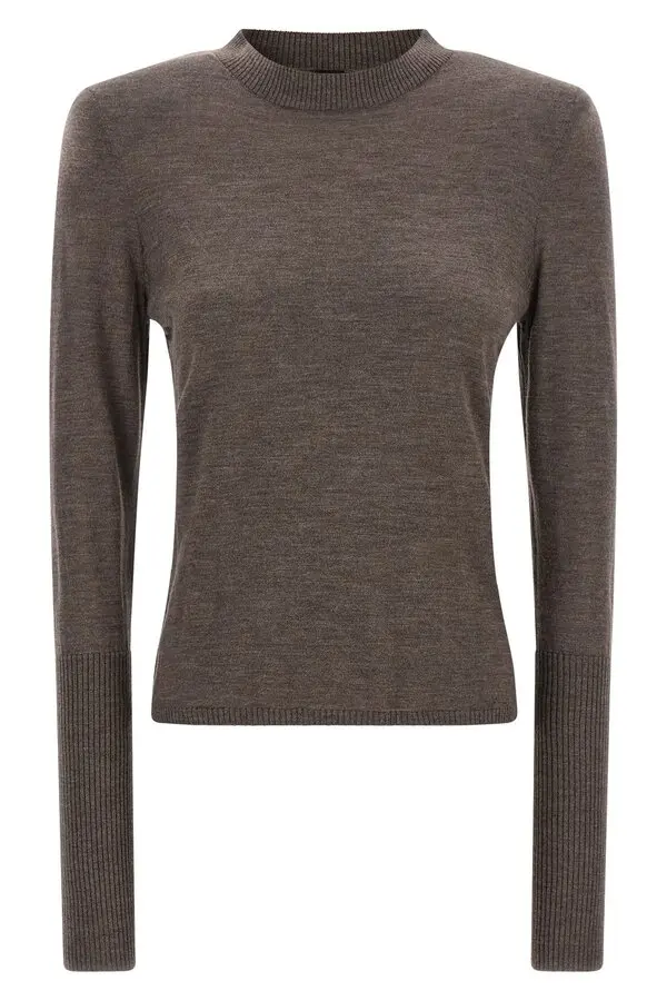 Pinko Padded Shoulder Sweater - Brown