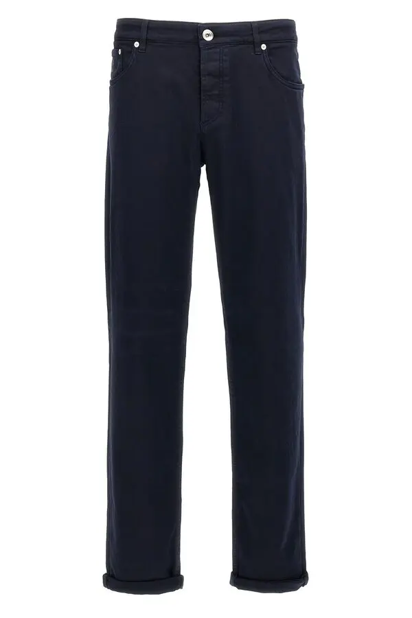 Brunello Cucinelli Traditional Fit Denim - Blue