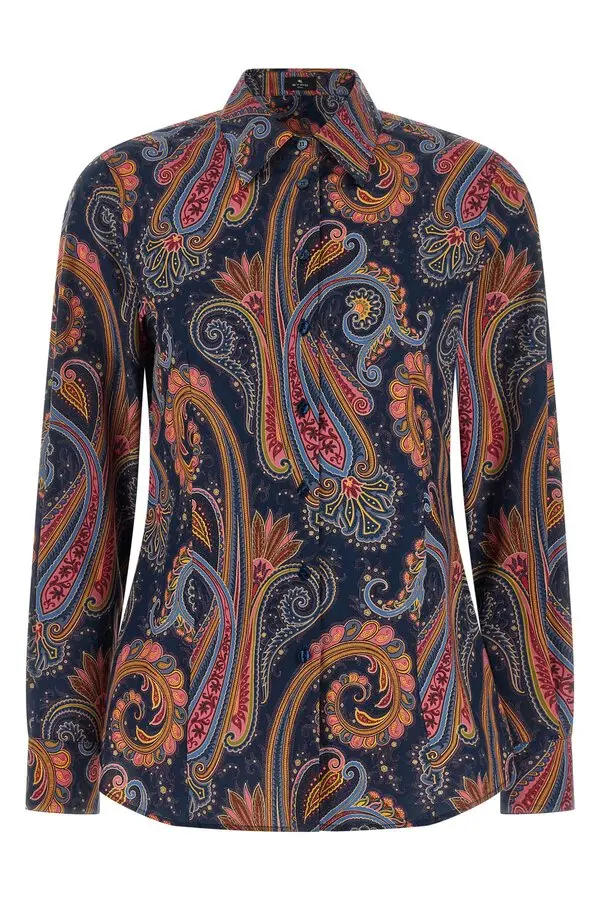 Etro Floral Paisley Shirt - Blue