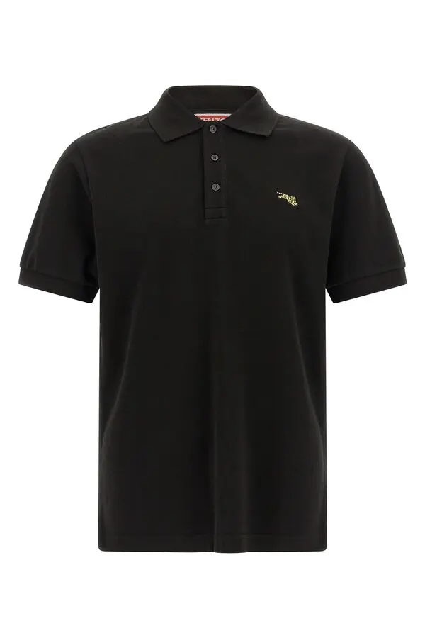 Kenzo Happy Tiger' Polo Shirt - Black