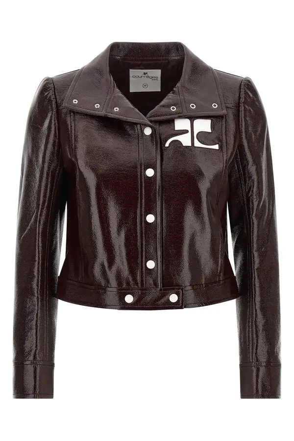 COURREGES Reedition Vinyl' Jacket - Bordeaux