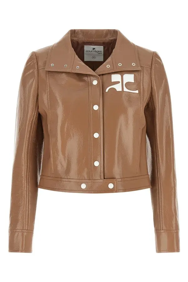 COURREGES Reedition Vinyl' Jacket - Brown