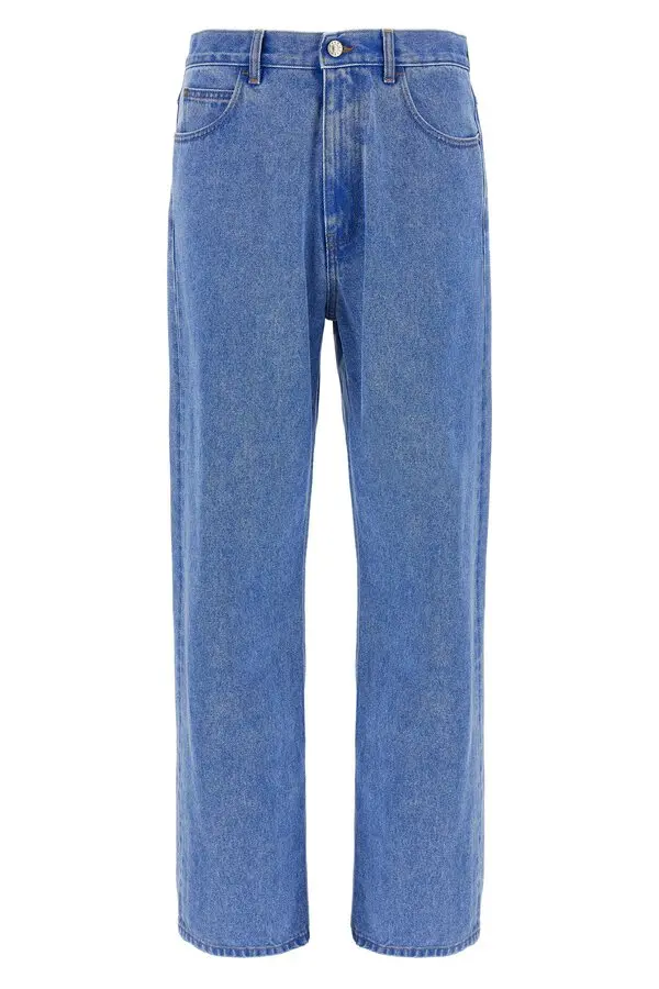Marni Bleached Coated Denim Jeans