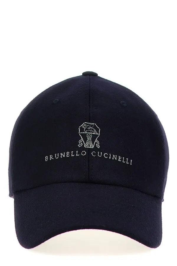 Brunello Cucinelli Logo Embroidery Cap