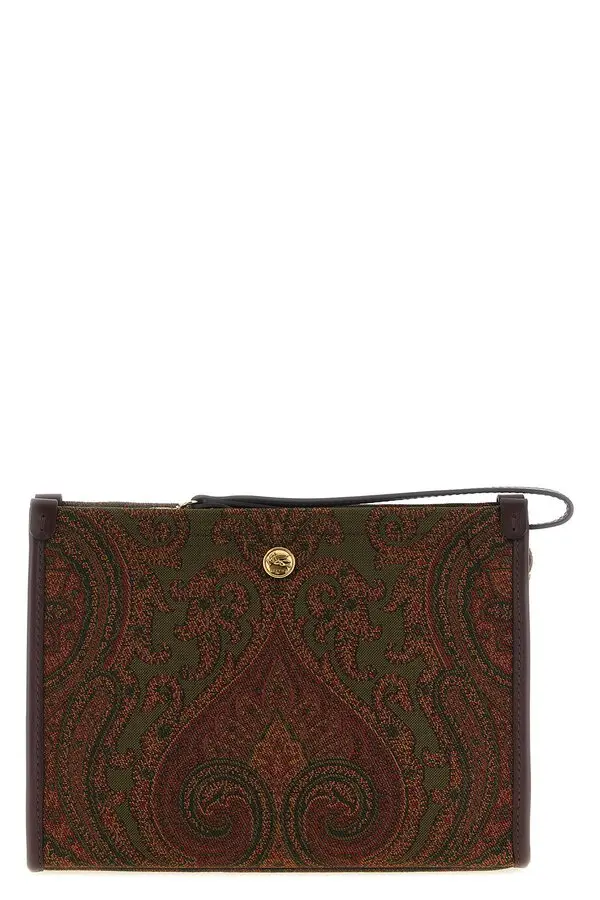 Etro Medium Jacquard Pouch - Multi