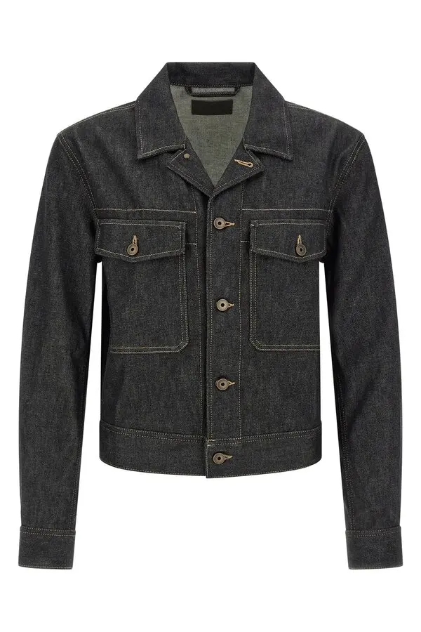 LEMAIRE Trucker' Jacket - Blue