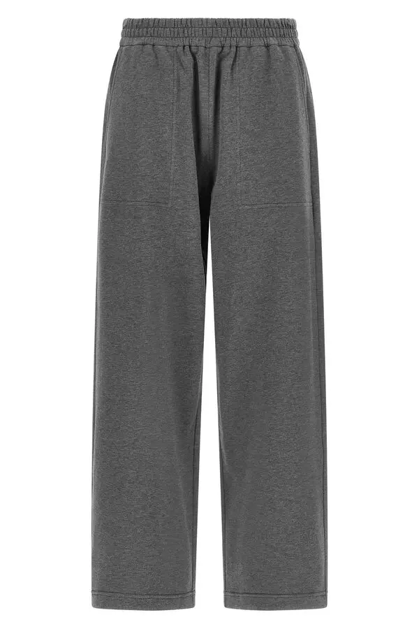 Brunello Cucinelli Wide Leg Joggers - Gray