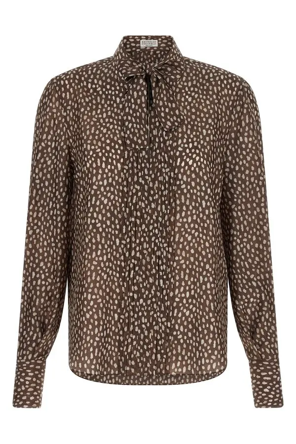 Brunello Cucinelli Lavallière Collar Shirt