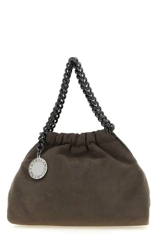 Stella McCartney Falabella Mini Drawstring Crossbody Bag - Gray