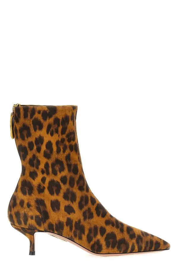 AQUAZZURA Montmartre Suede Ankle Boots - Multi