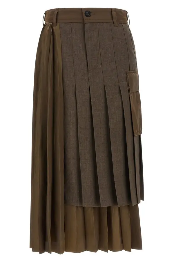Sacai Hybrid Construction Skirt