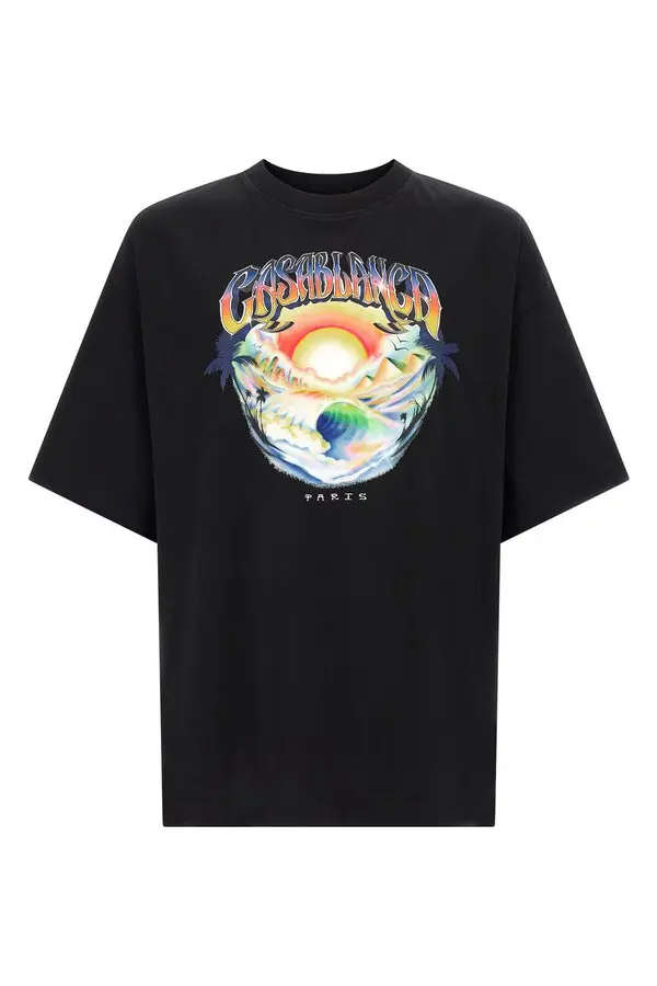 Casablanca Airspray' Print T-shirt