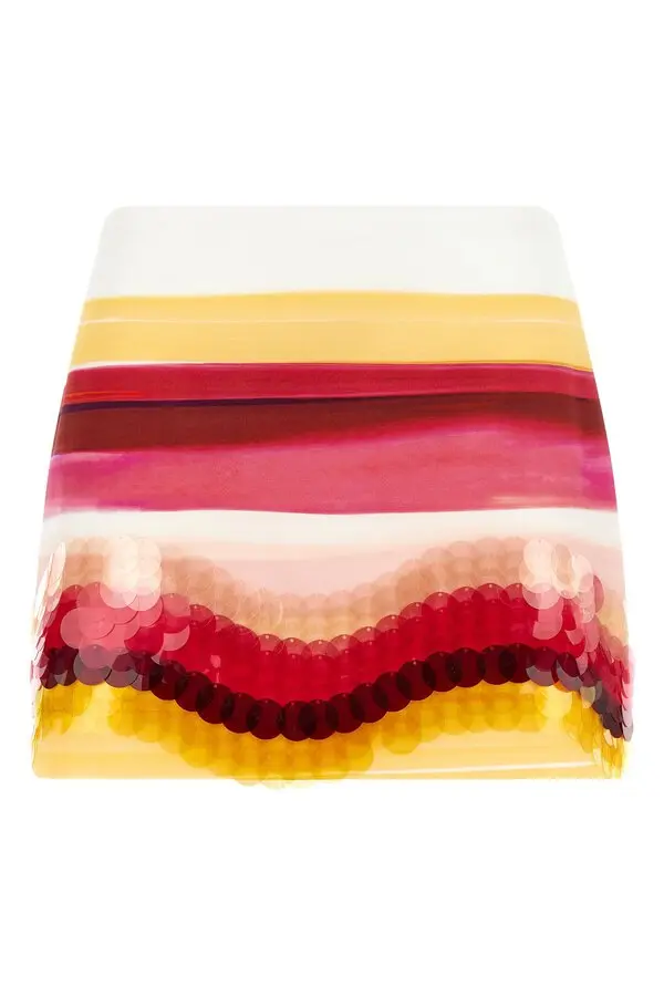 Fendi Striped Cotton Skirt - Multi
