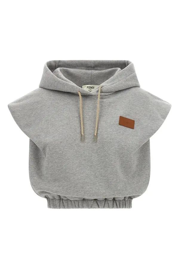 Fendi Essentia Sweatshirt Top - Gray