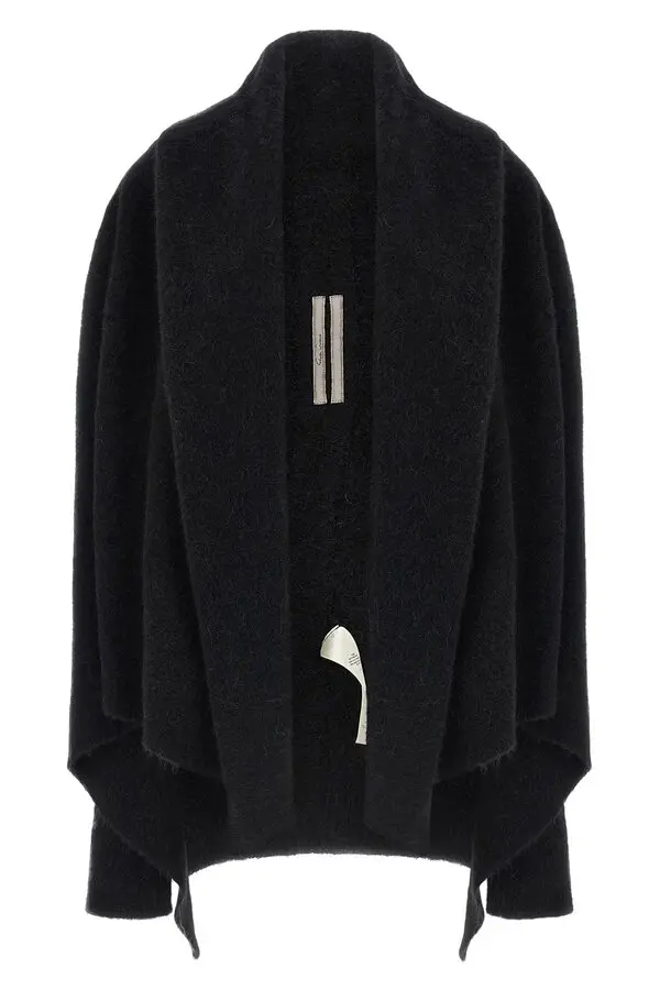 Rick Owens Hooded Medium Wrap Cardigan