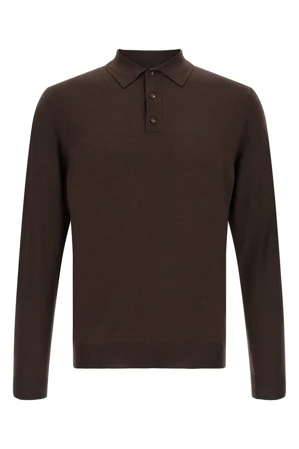 ZANONE Long Sleeve Polo Shirt