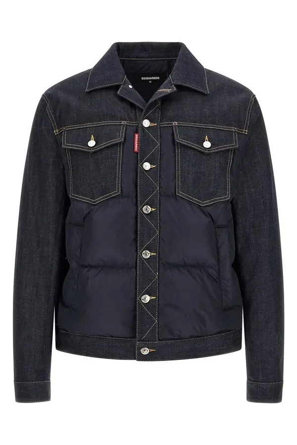 Dsquared2 Padded Hybrid Trucker Jacket