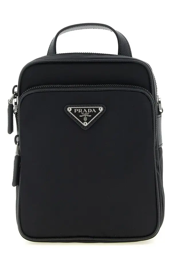 Prada Re-nylon Crossbody Bag - Black