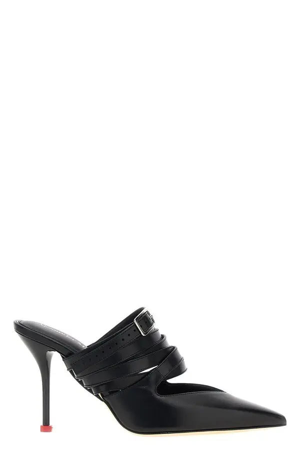 Alexander McQueen Leather Strap Mules