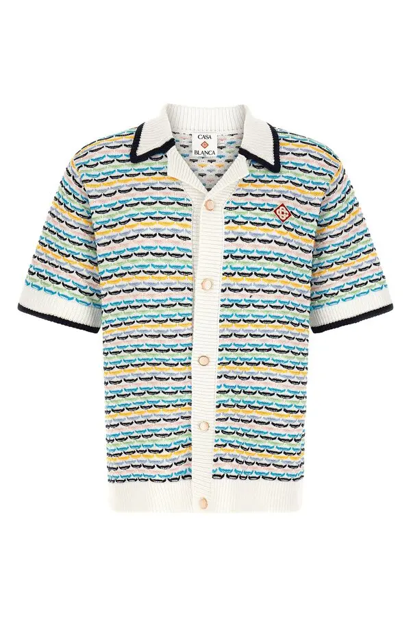 Casablanca Tuck Stitch' Shirt - Multi
