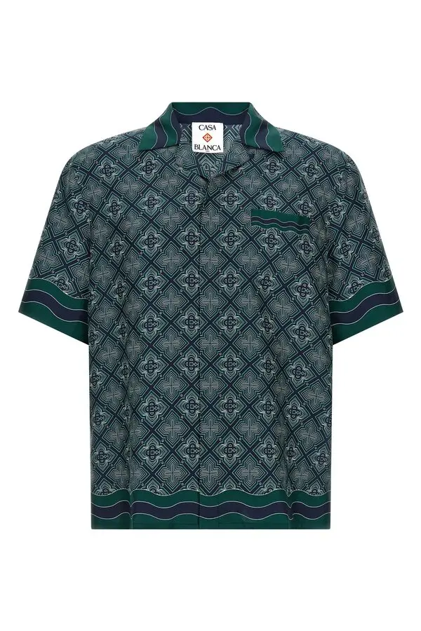 Casablanca Radiating Monogram' Shirt - Green