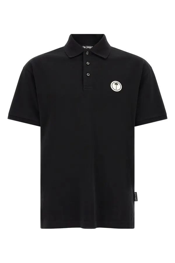 Palm Angels Logo Patch Polo Shirt