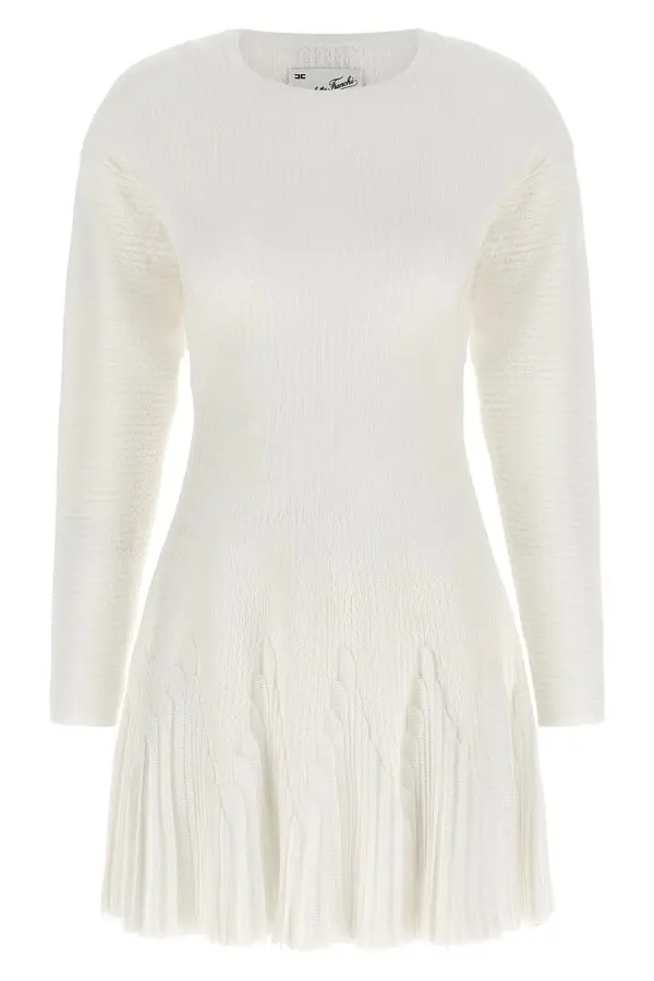 Elisabetta Franchi Knitted Pleated Dress