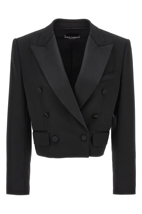Dolce & Gabbana Tuxedo' Crop Blazer