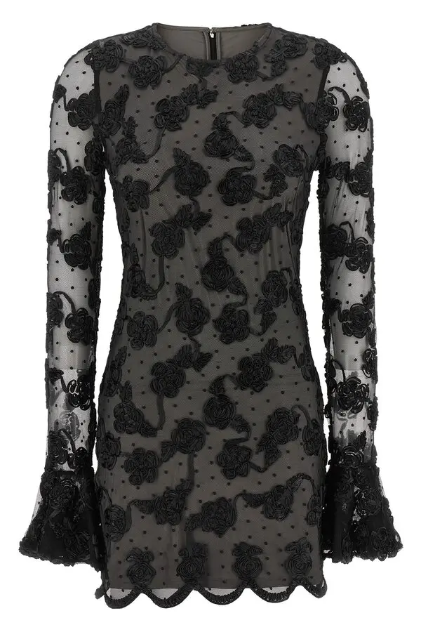 ROTATE BY BIRGER CHRISTENSEN Flower Mesh Dress