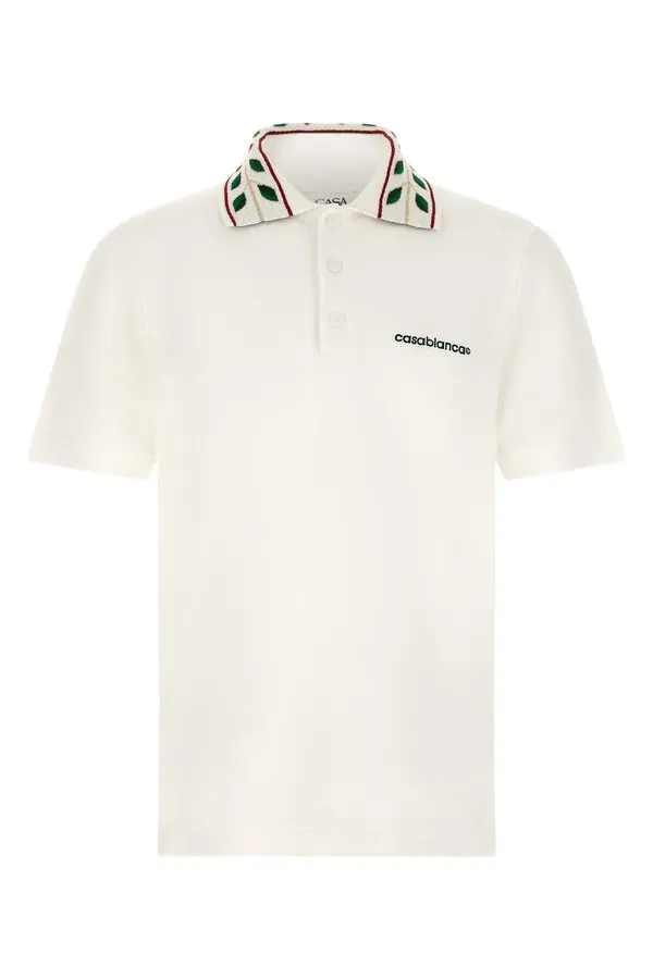 Casablanca Laurel' Polo Shirt - White