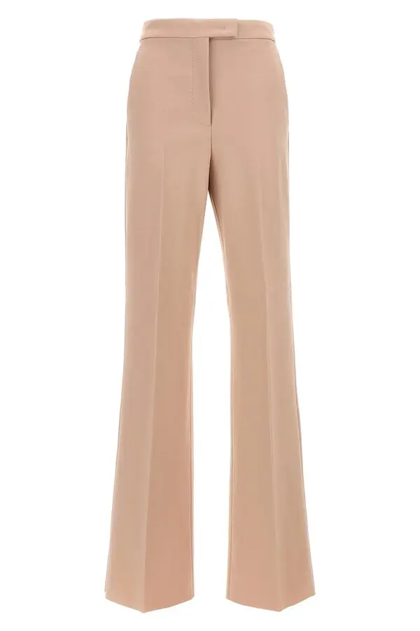 Max Mara Norcia Viscose Compact Jersey Trousers - Pink
